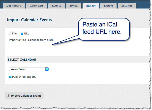 Use iCal feeds to synchronize multiple calendar systems – Finalsite Support