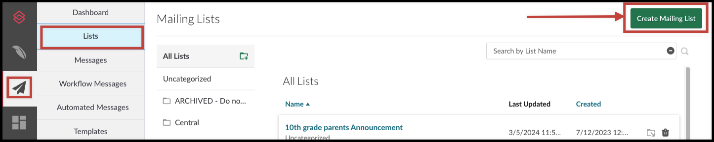 Upload recipients to a Messages List in bulk with a datasheet – Finalsite Support