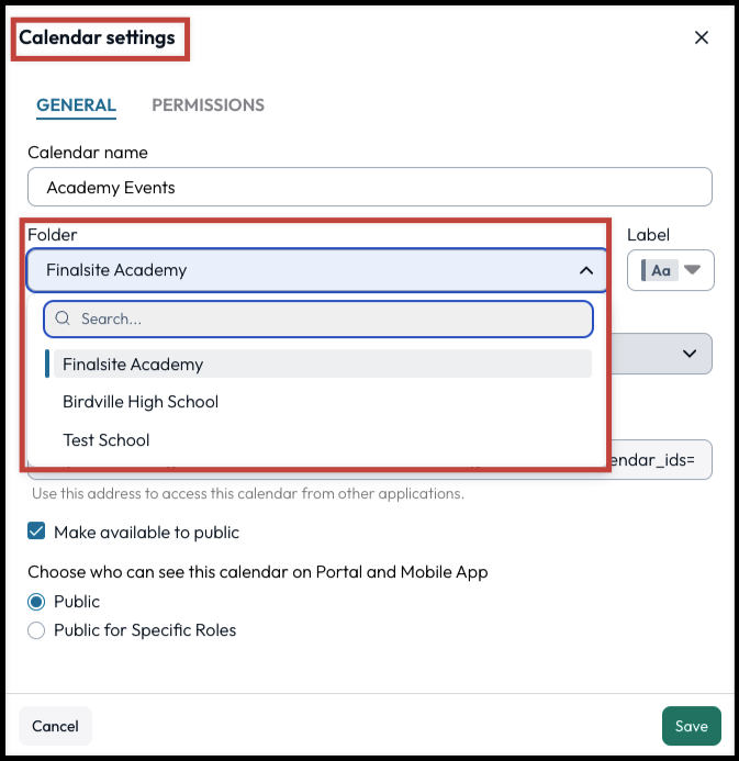 Getting started with New Calendars module – Finalsite Support