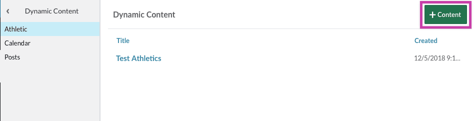 Connect dynamic content into Messages from Athletics Manager – Finalsite Support