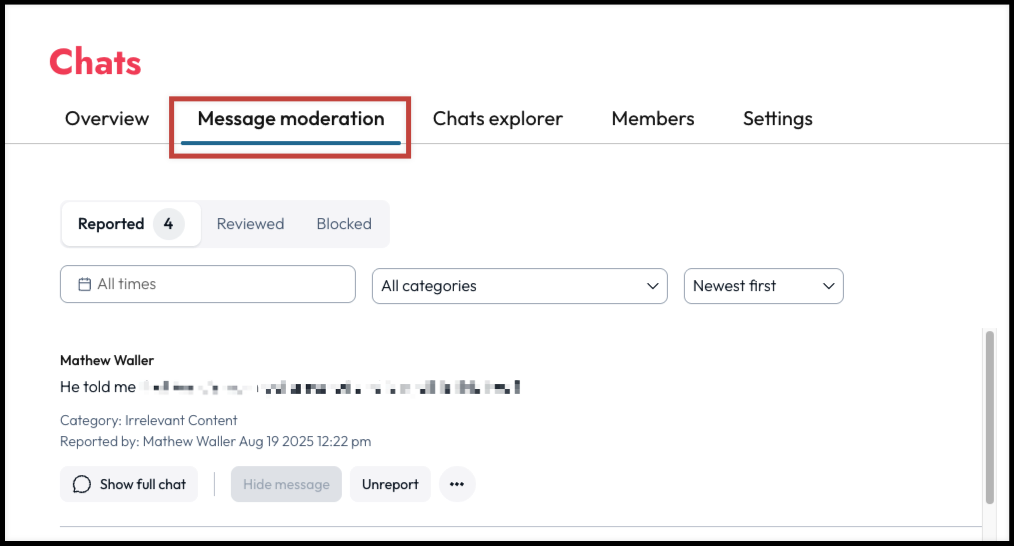 Chat for school leaders: Manage your Chat feature in the module ...
