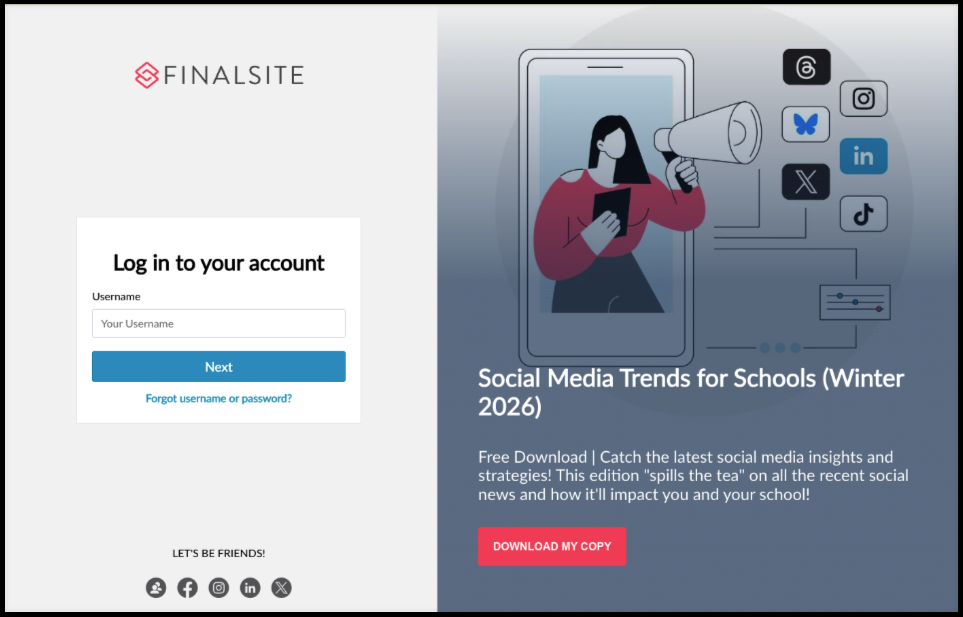 Log in to Finalsite: The connected SSO experience – Finalsite Support