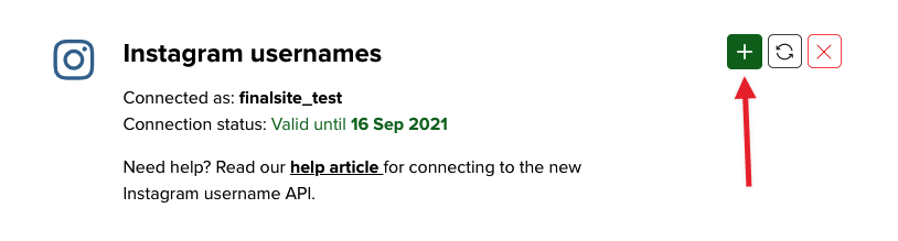 Connecting an Instagram account in the Feeds module – Finalsite Support